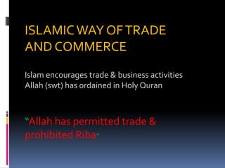 Economic system of islam | PPTX