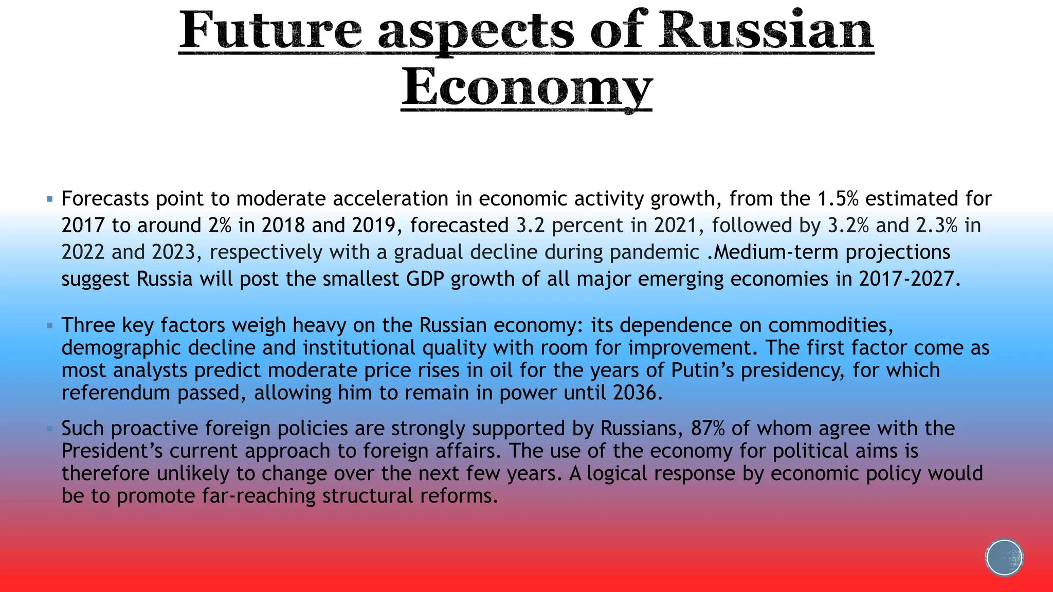 Economy of Russia | PPTX