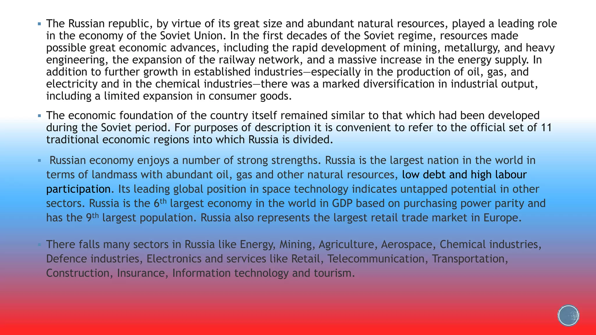 Economy of Russia | PPTX
