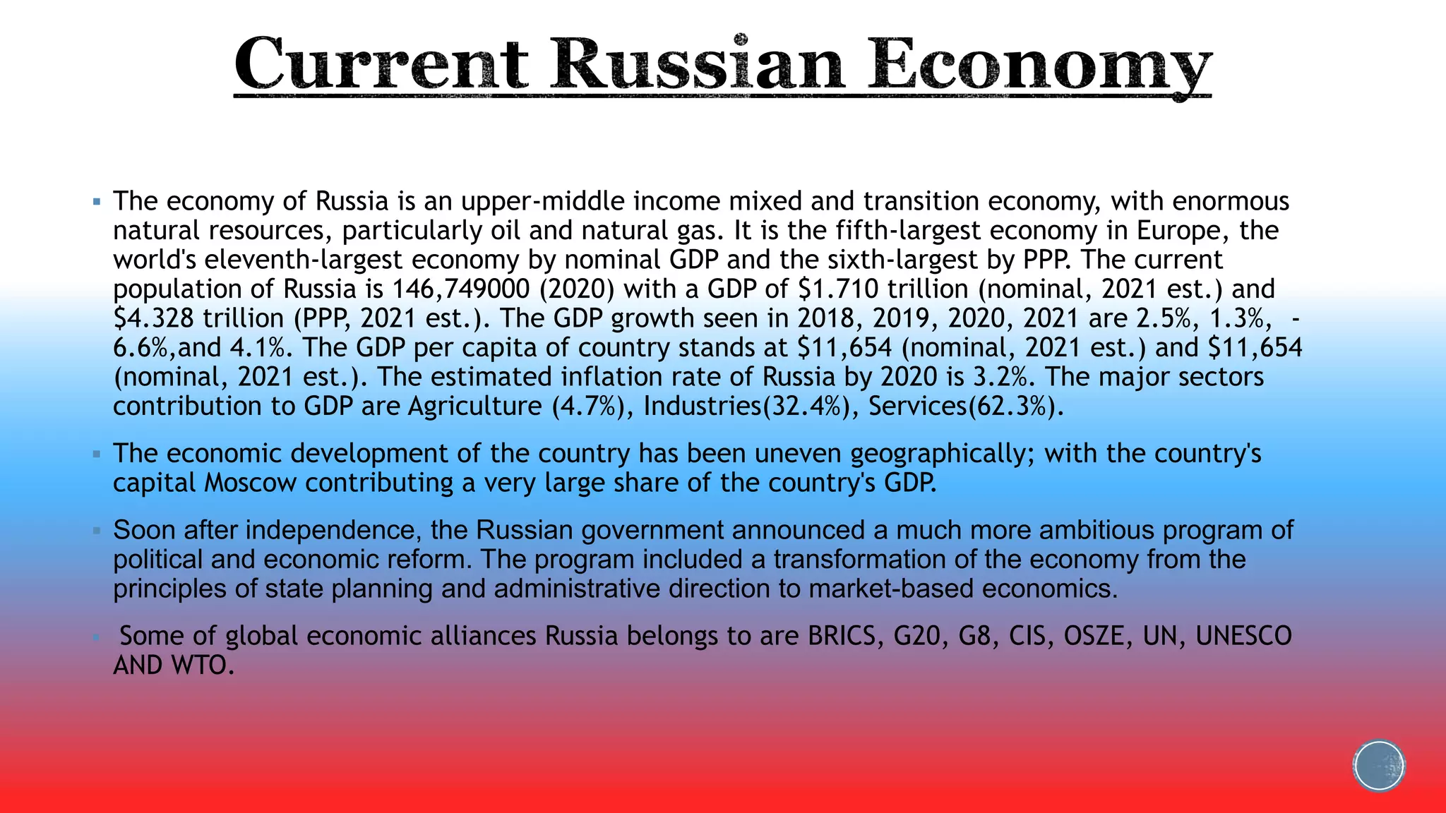 Economy of Russia | PPTX