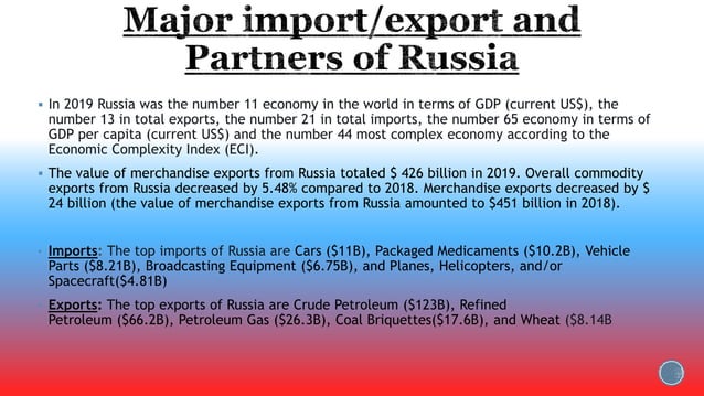 Economy of Russia | PPTX