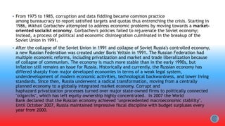 Economy of Russia | PPTX