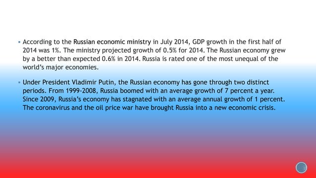 Economy of Russia | PPTX