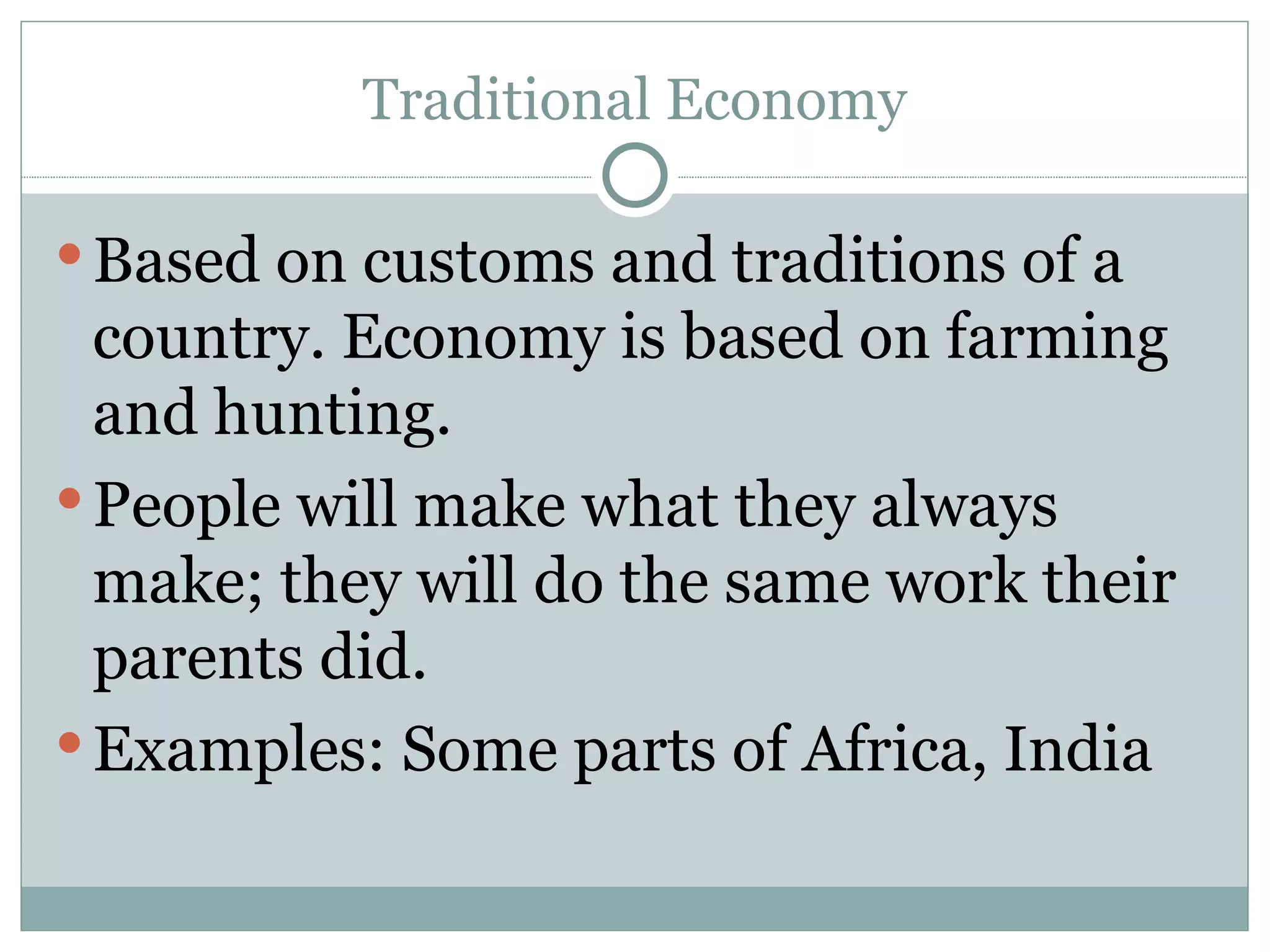 Economic Systems | PPT