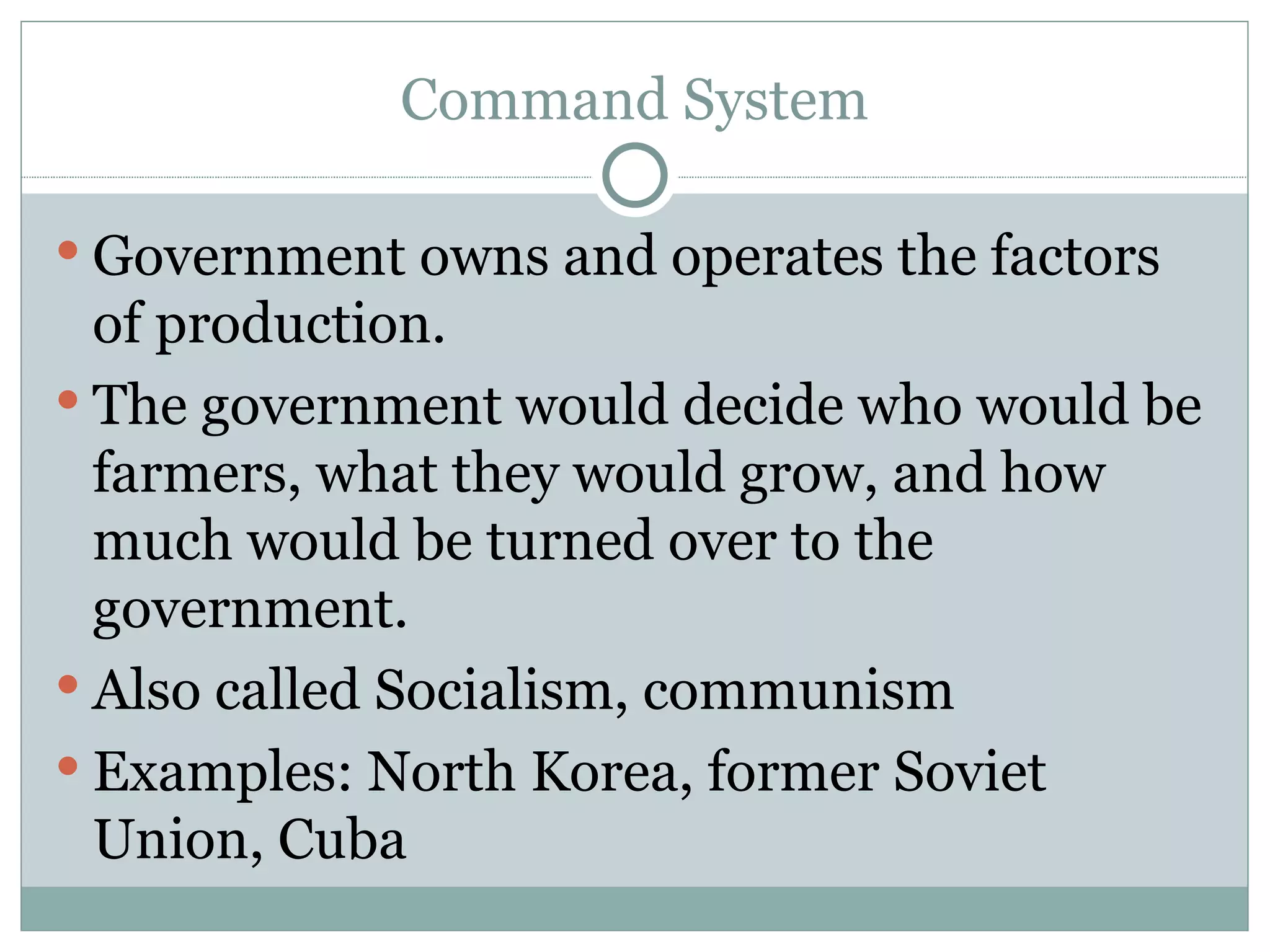 Economic systems | PPT