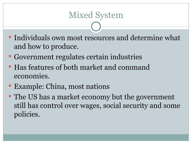 Economic systems | PPT