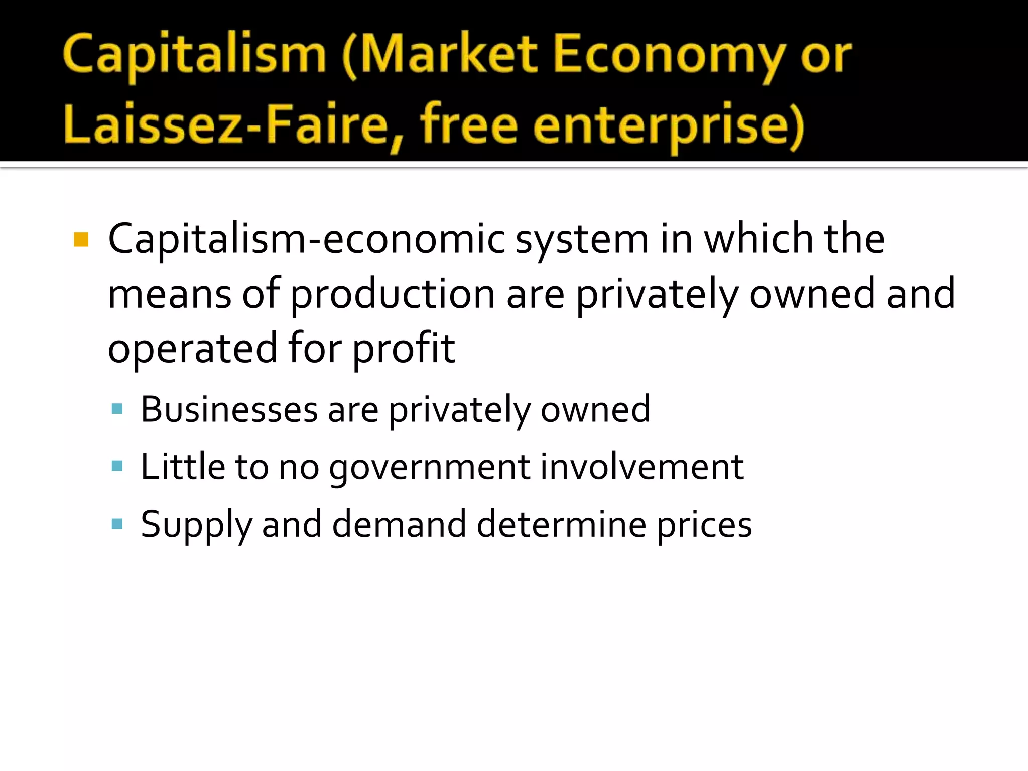 Economic systems | PPTX