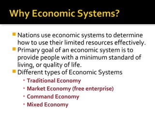 Economic Systems | PPT