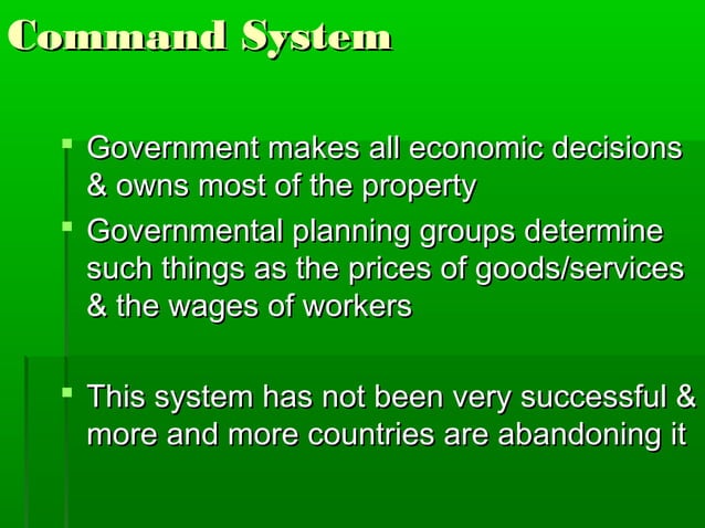 Economic systems | PPT