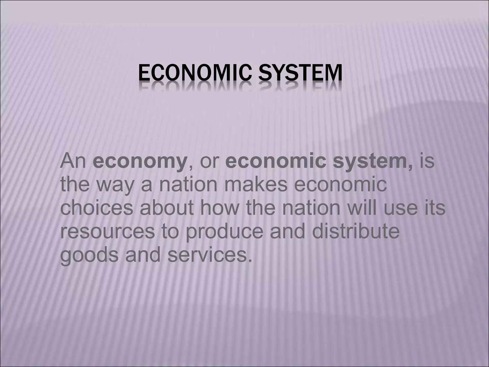 Economic systems | PPT