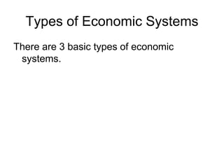 Economic systems | PPTX