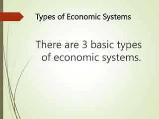 The Economic Systems ppt (DIASS) 2nd Sem | PPT