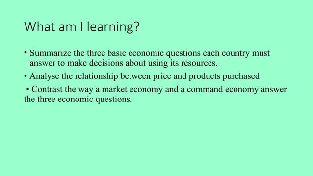 Economic systems, Business grade 10,Econ | PPTX | Business | Business ...