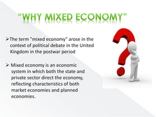 Mixed Economy Definition