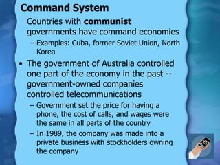 Economic Systems A B | PPT