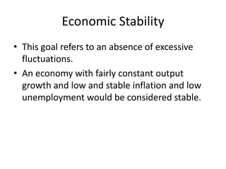 Economic Stability Definition