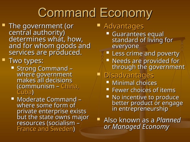 Economic Systems Comparison Basics .ppt