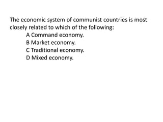 Economic systems explained | PPT