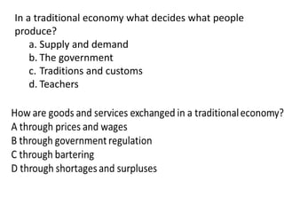 Economic systems explained | PPT