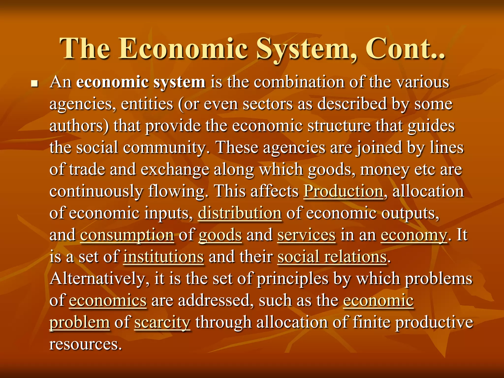 Economic system vj | PPT