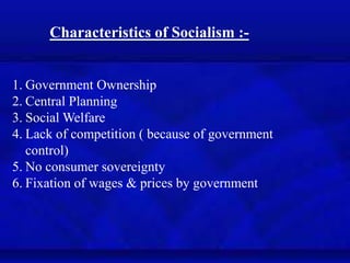 Economic sytem and its types | PPTX