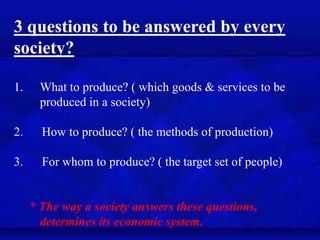 Economic sytem and its types | PPT