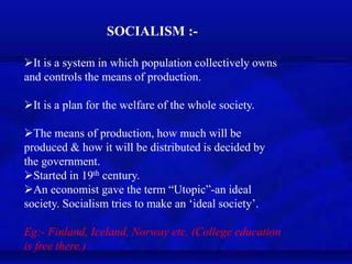 Economic sytem and its types | PPTX
