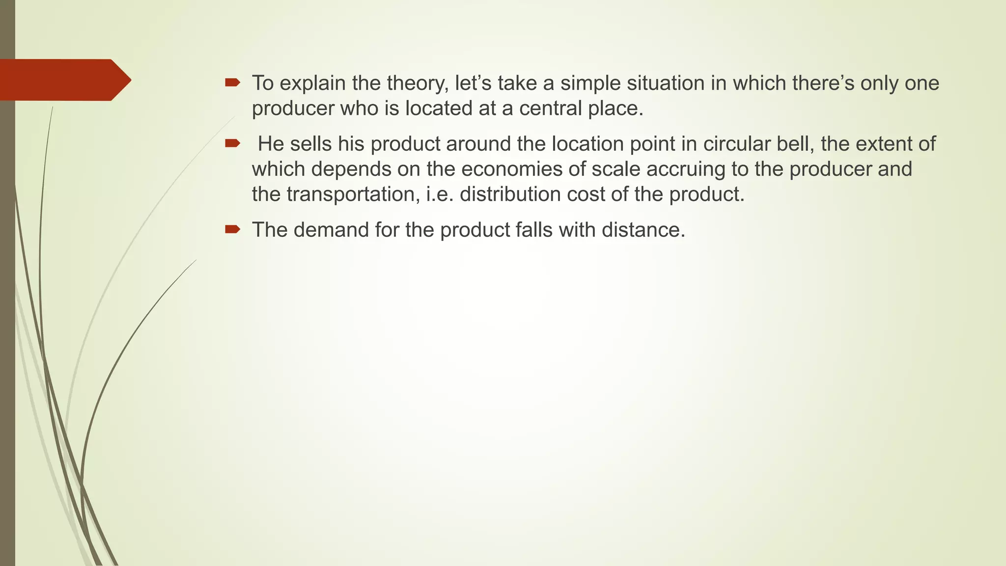 Economic theory of industrial location | PPTX