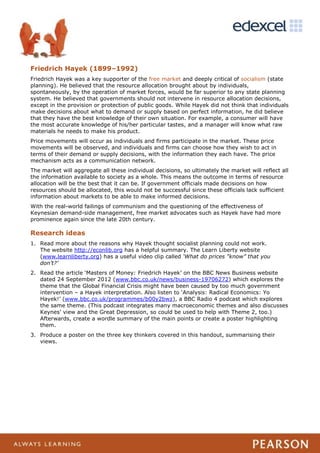 Famous Economic thinkers | PDF