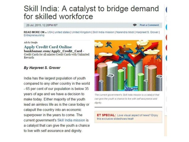 A catalyst to bridge demand for skilled workforce | PPTX | Economy | Business and Finance