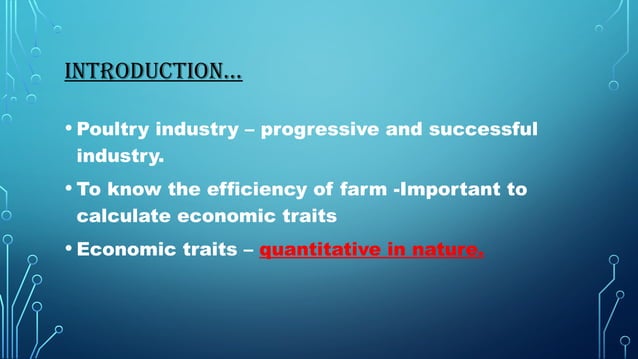 Poultry economic traits of broiler chicken.pptx