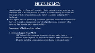 economic trends and price policy in india | PDF