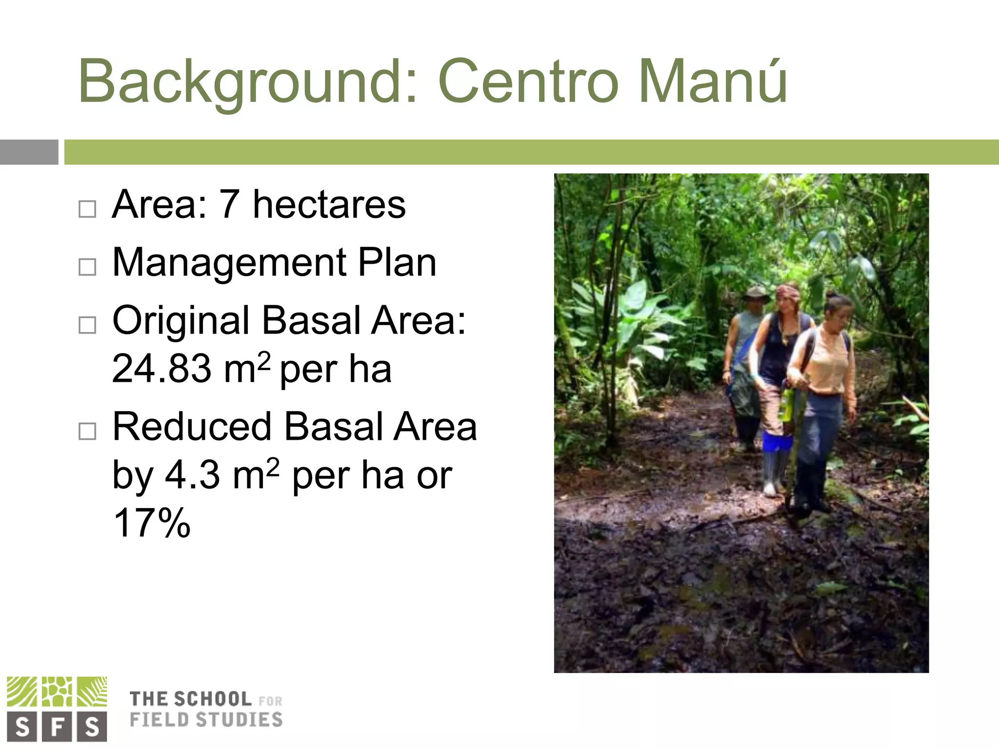 Comparison of Managed and Unmanaged Tropical Forests in Costa Rica | PPTX