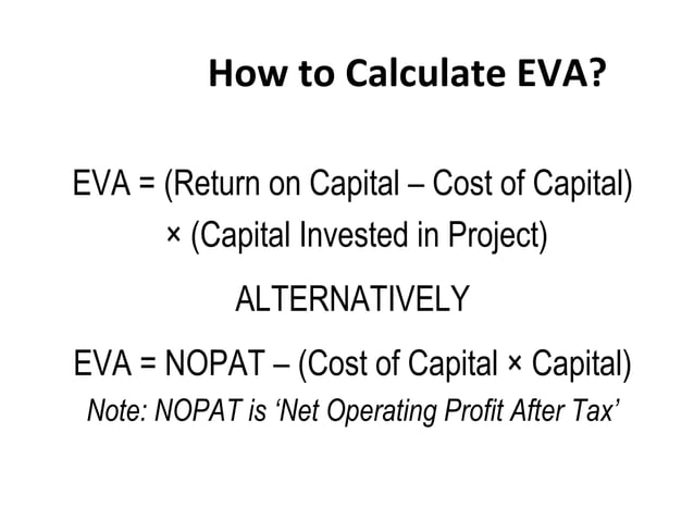 Economic value added (eva) | PPT