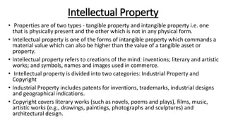 Economic value of intellectual property | PPT