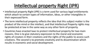 Economic value of intellectual property | PPT