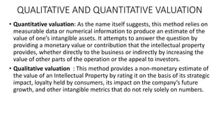 Economic value of intellectual property | PPTX