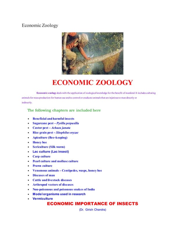 Economic zoology | DOCX