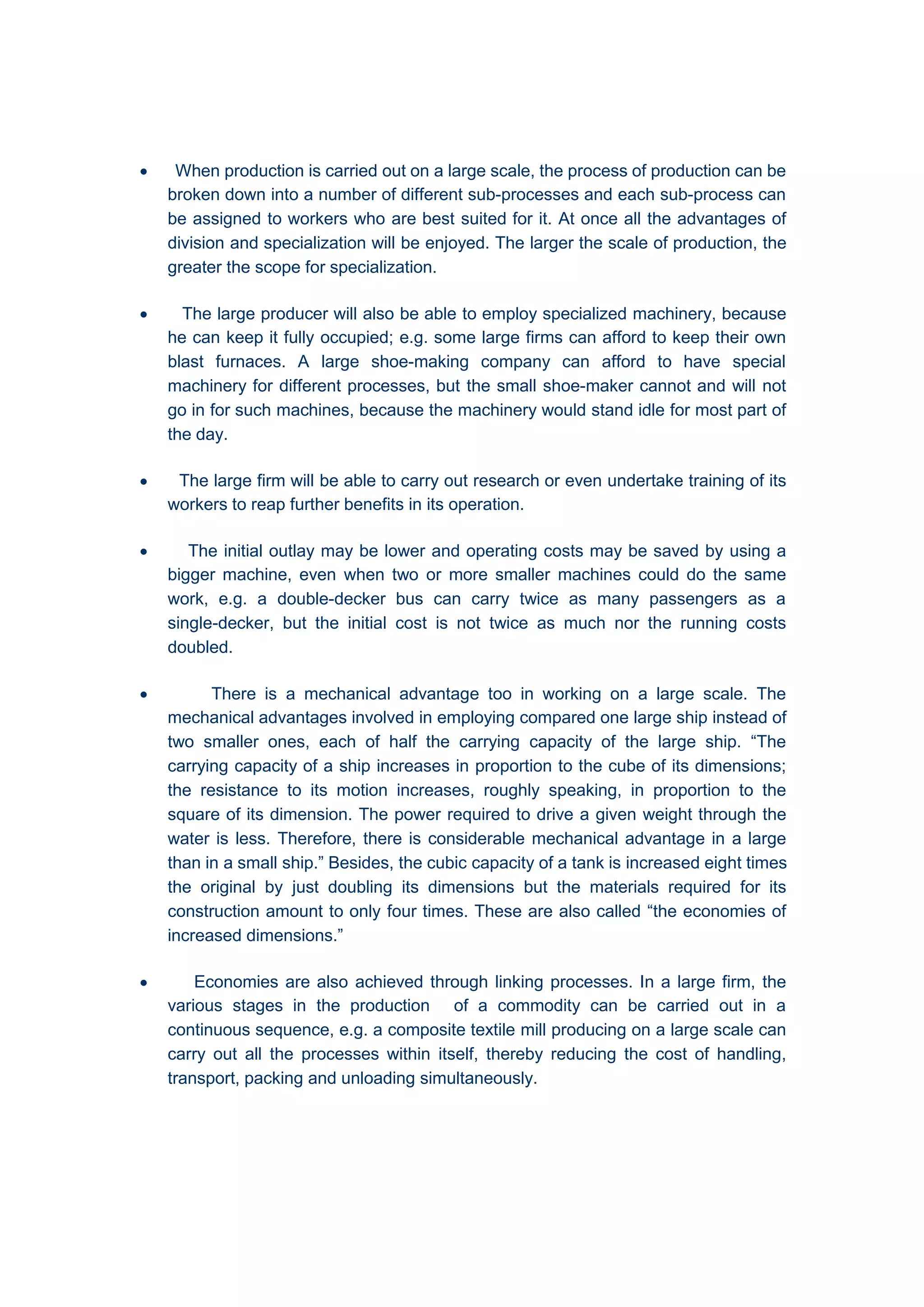 Economies and diseconomies of scale | PDF