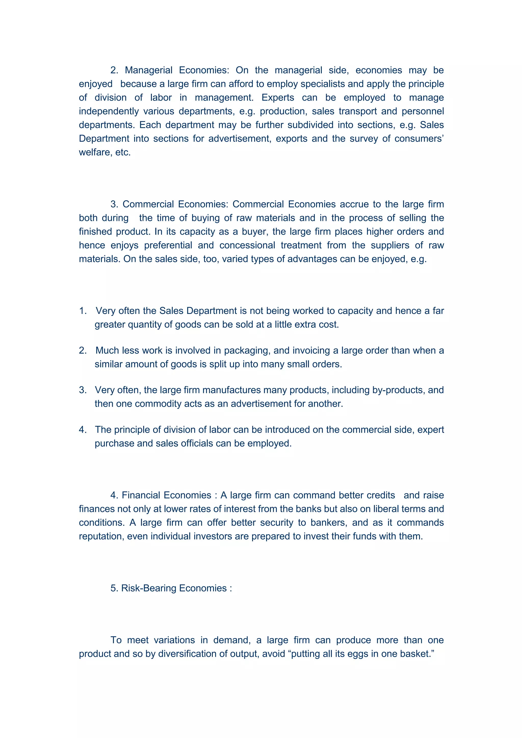 Economies and diseconomies of scale | PDF