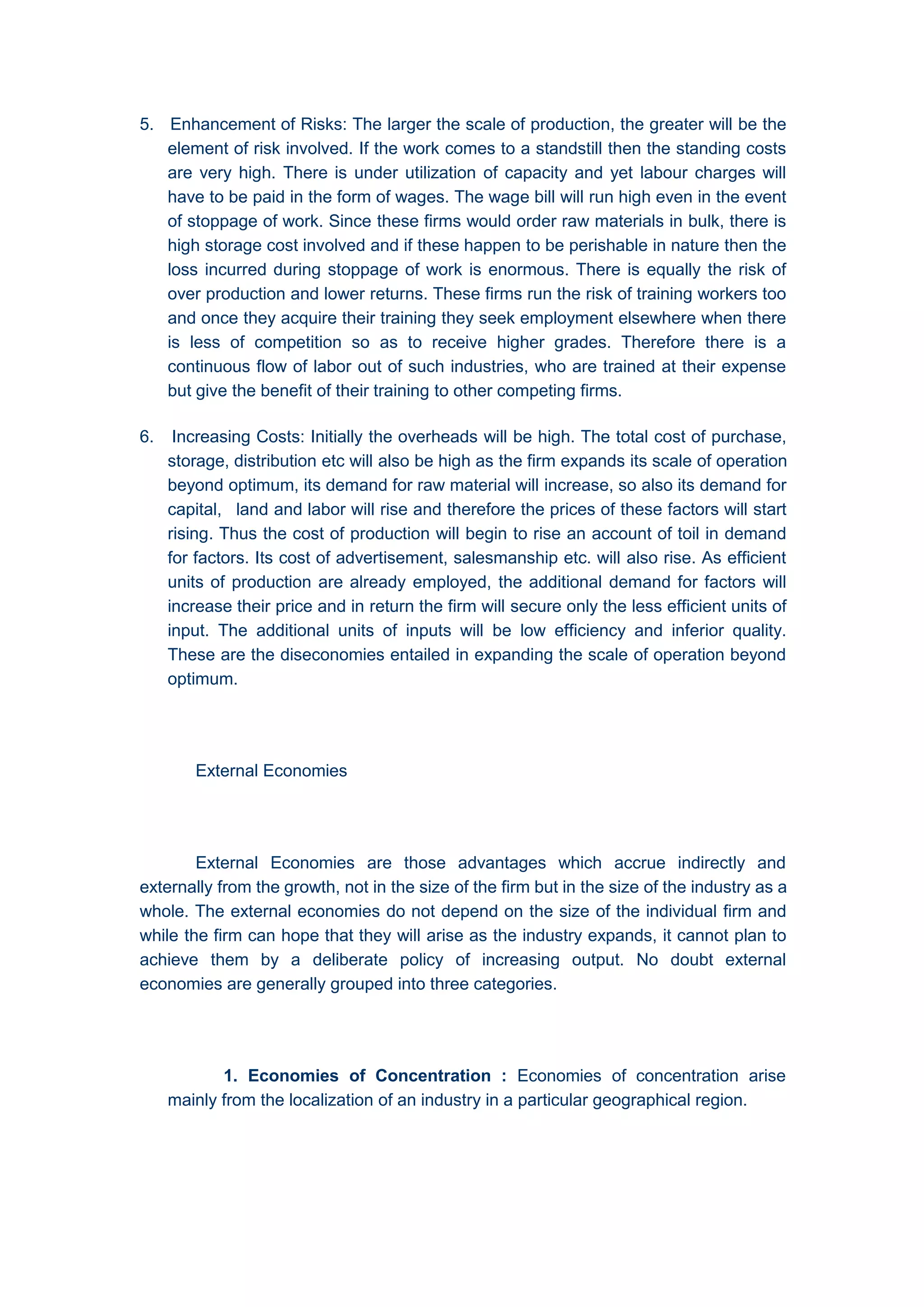 Economies and diseconomies of scale | PDF