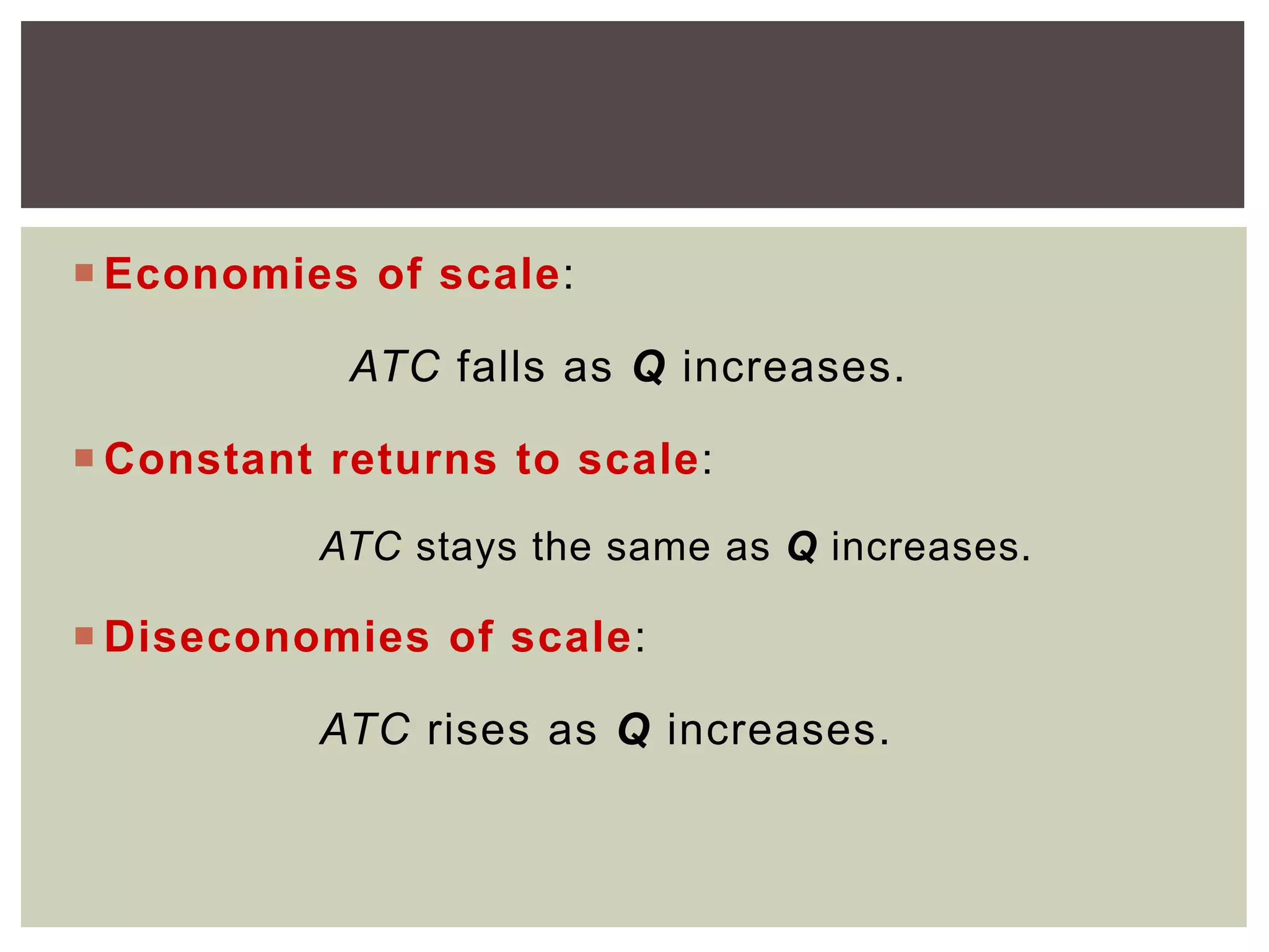 Economies and diseconomies of scale | PPTX