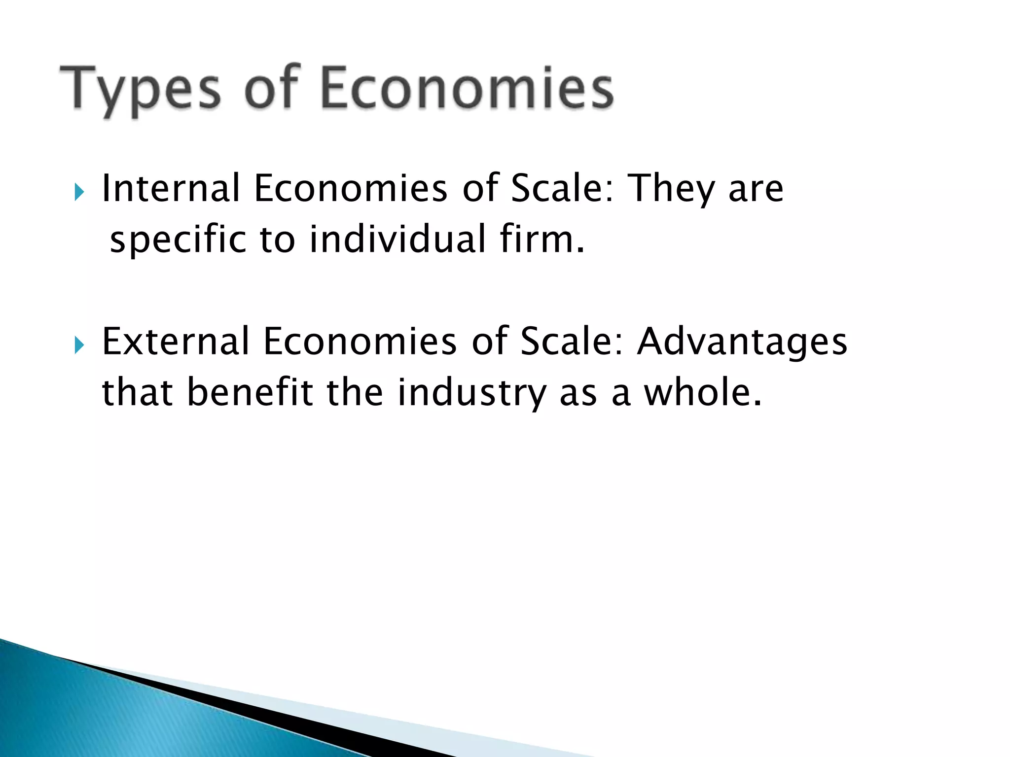 Economies & Diseconomies of Scale | PPTX