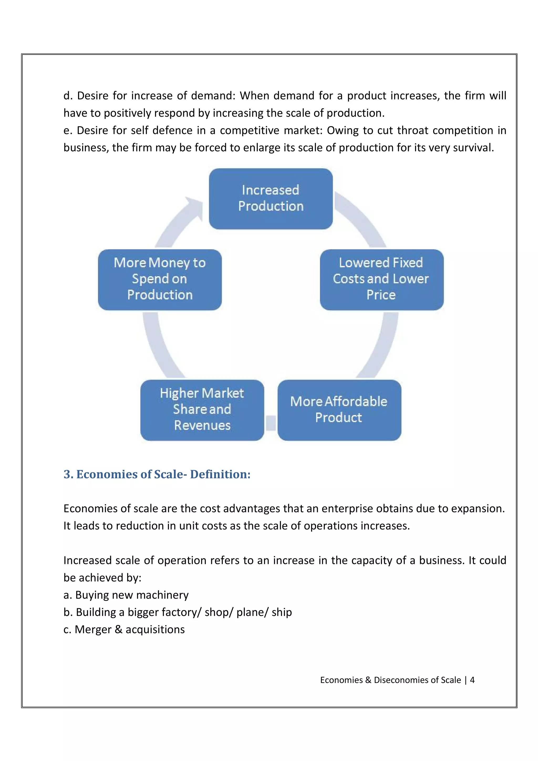 Economies & diseconomies of scale | PDF