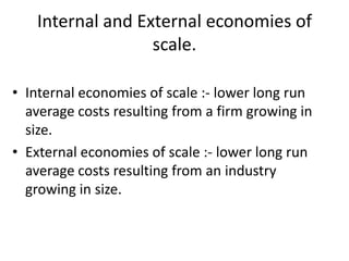 Economies Of Scale | PPTX