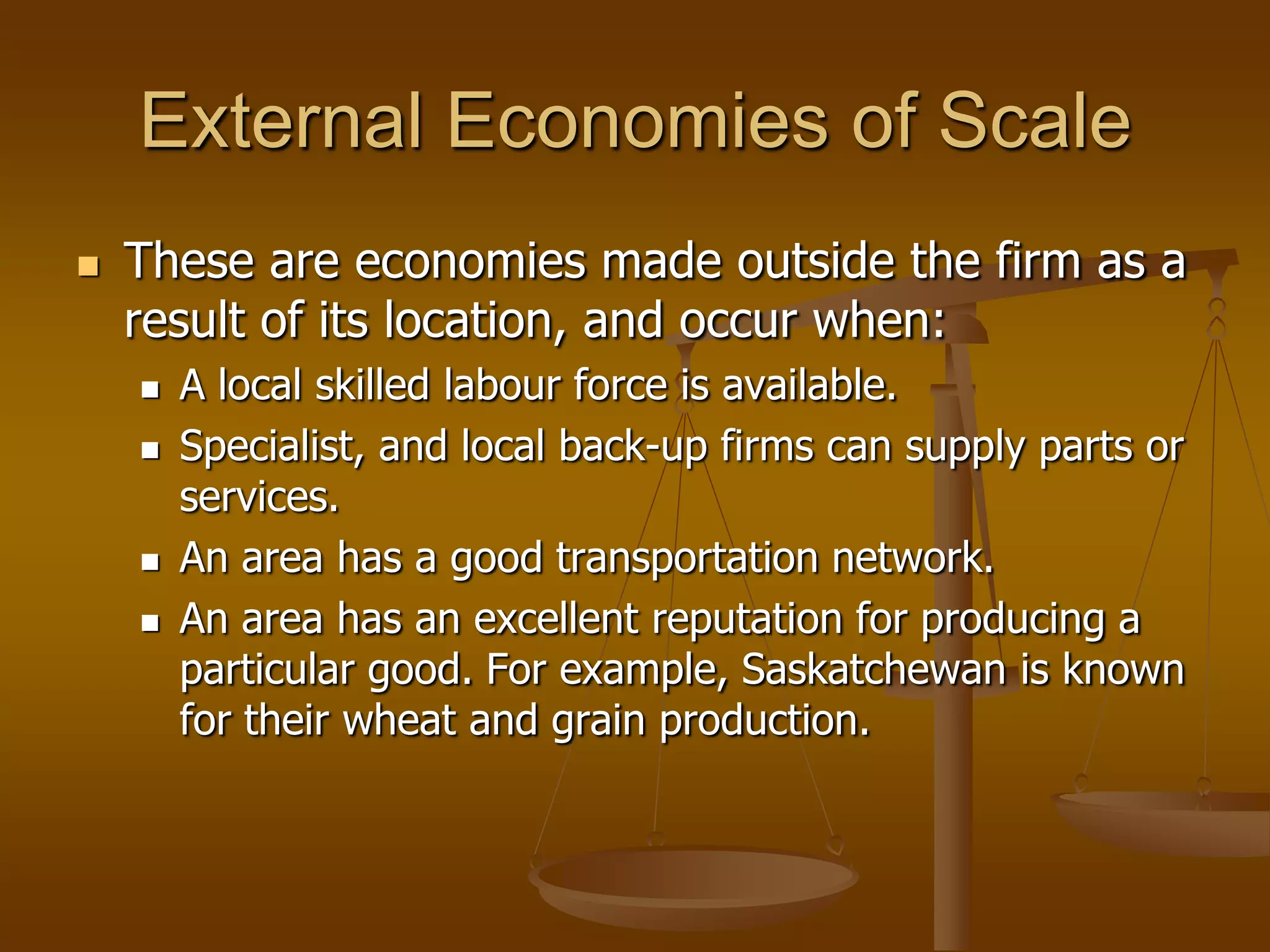 Economies of scale | PPTX