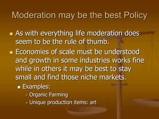 Economies of scale | PPTX