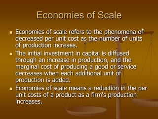 Economies of scale | PPTX