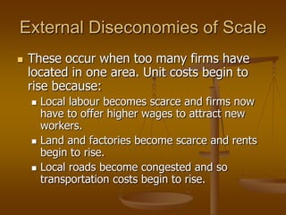 Economies of scale | PPTX