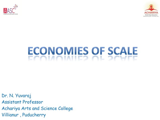 Economies of scale | PDF